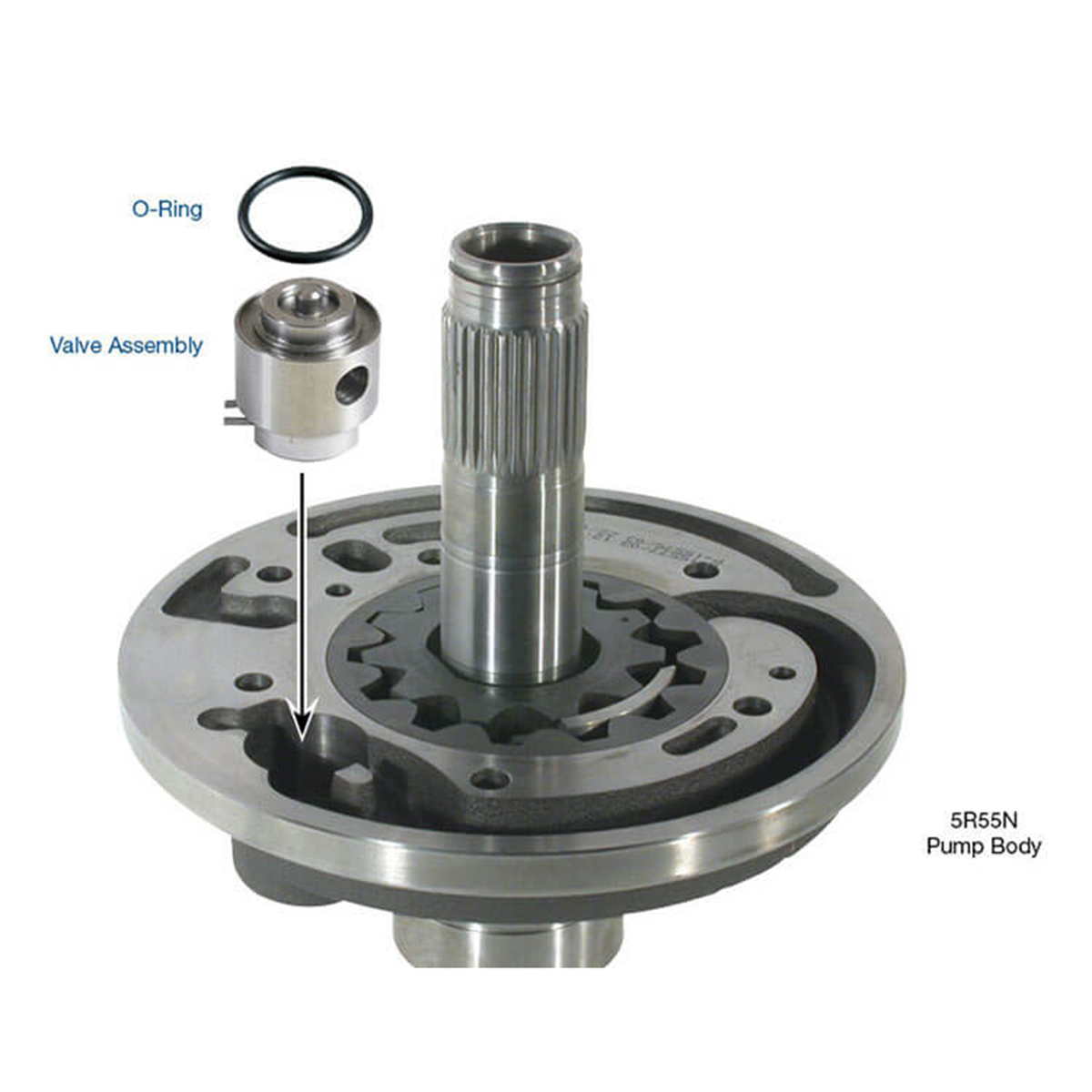 Valve assy, Pump Flow control 5R55N / 5R55S / 5R55W Ford ...